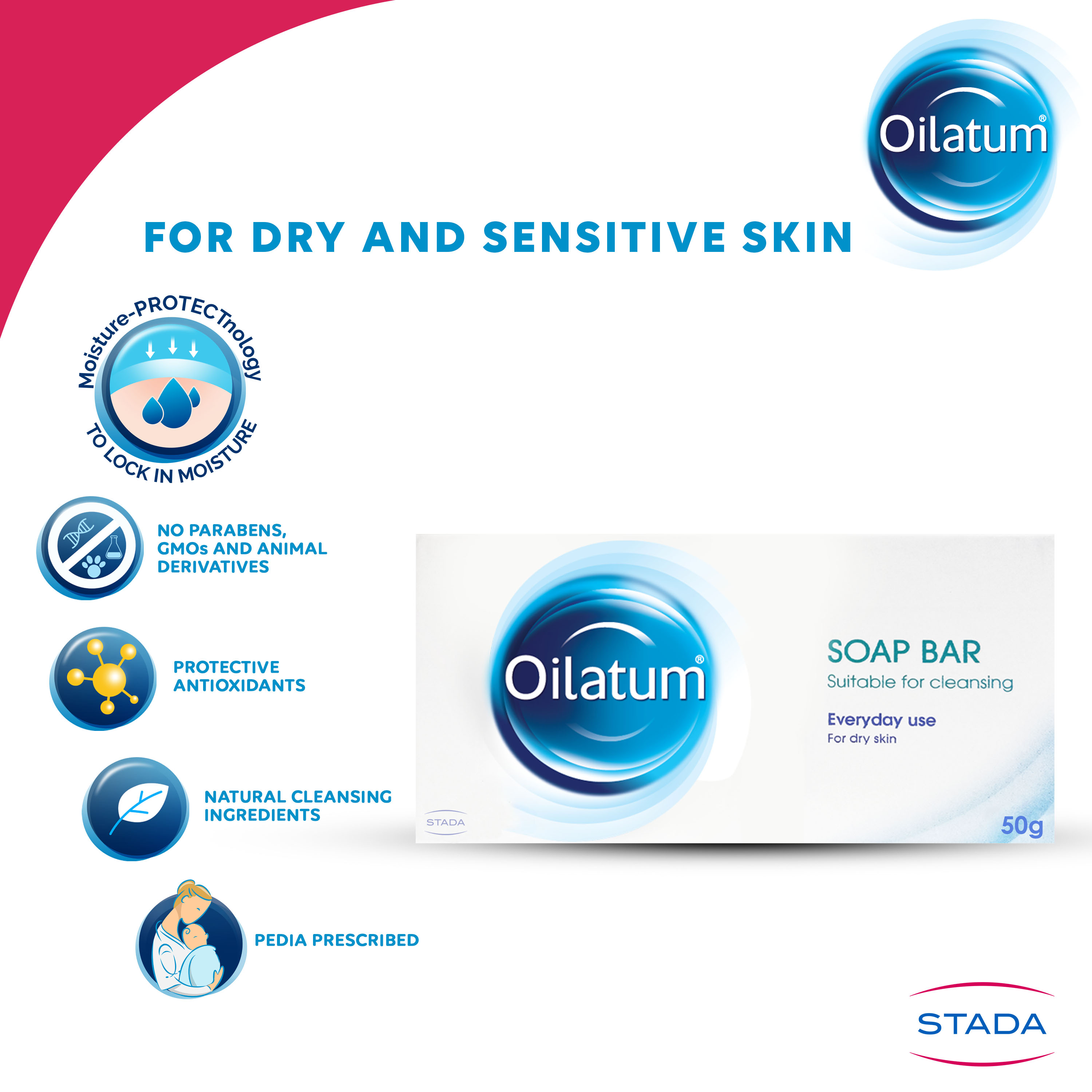 Oilatum Baby Soap Bar 50g for Sensitive/Dry/Itchy Skin | Lazada PH