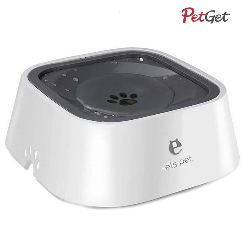Pet Dog Water Bowl No Wetting Mouth Slow Water Feeder Dog Bowl ...