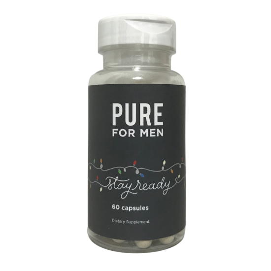 PURE FOR MEN Original Vegan Cleanliness Fiber Supplement, 60 Capsules ...