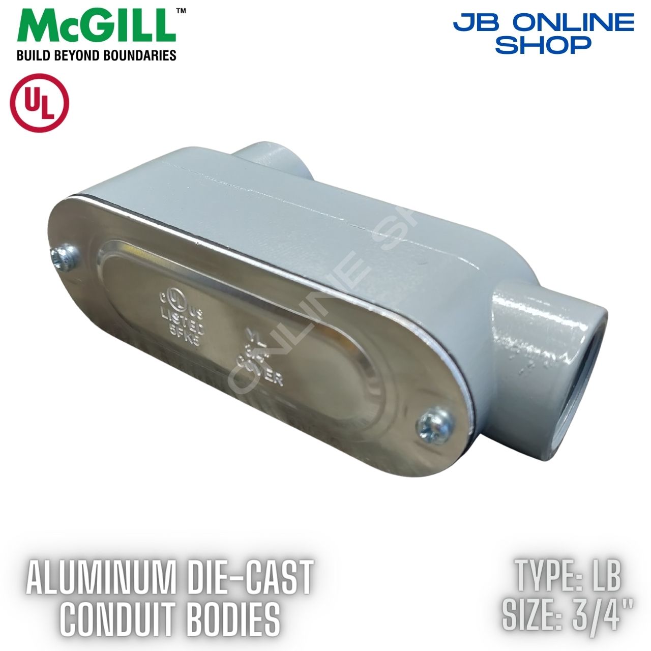 McGILL LB Conduit Body Aluminum Die-Cast UL Standard High Quality ...