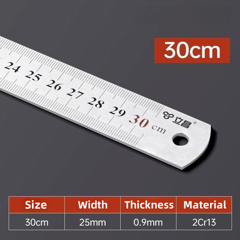 Stainless Steel Ruler Metal Aluminum Ruler Drawing Multi Purpose Metric ...