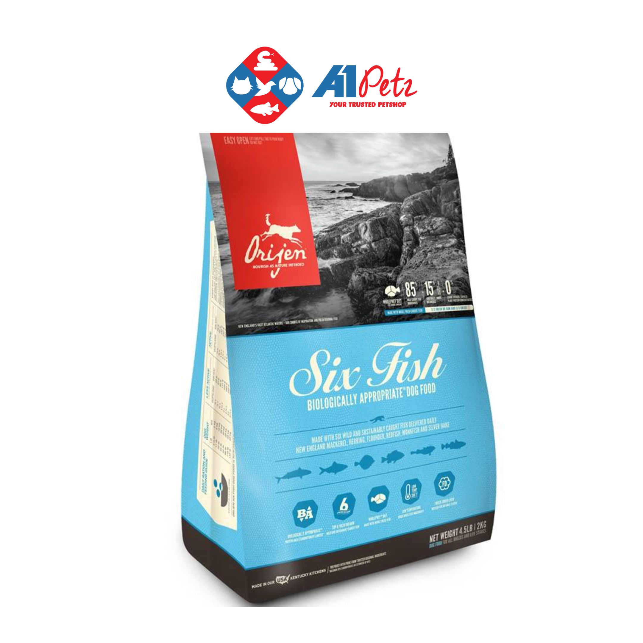 Orijen Six Fish Dog Food 2kg | Lazada PH
