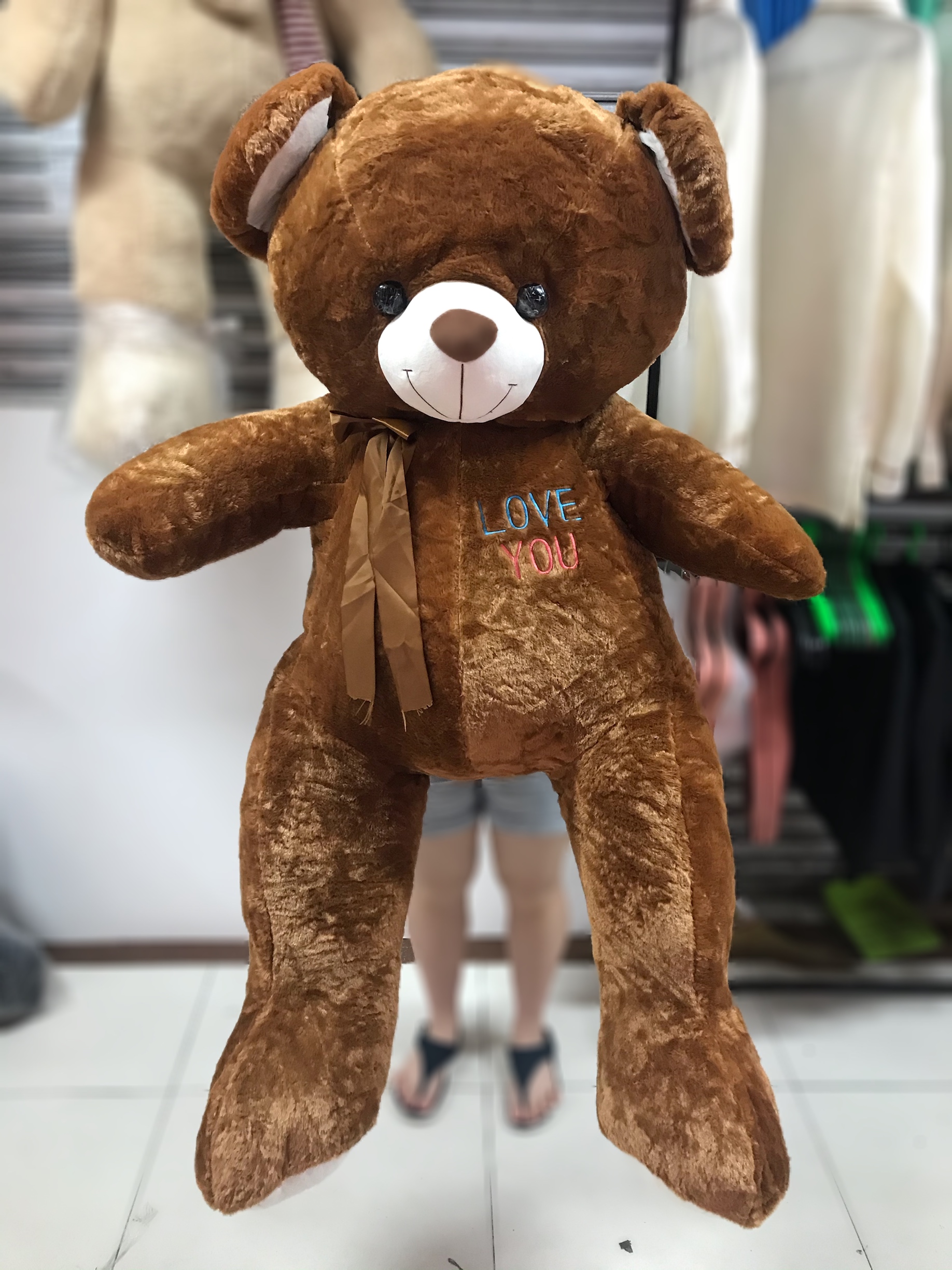 COD Fat Teddy Hypoallergenic 130cm 4.5ft Human Size Teddy bear ...