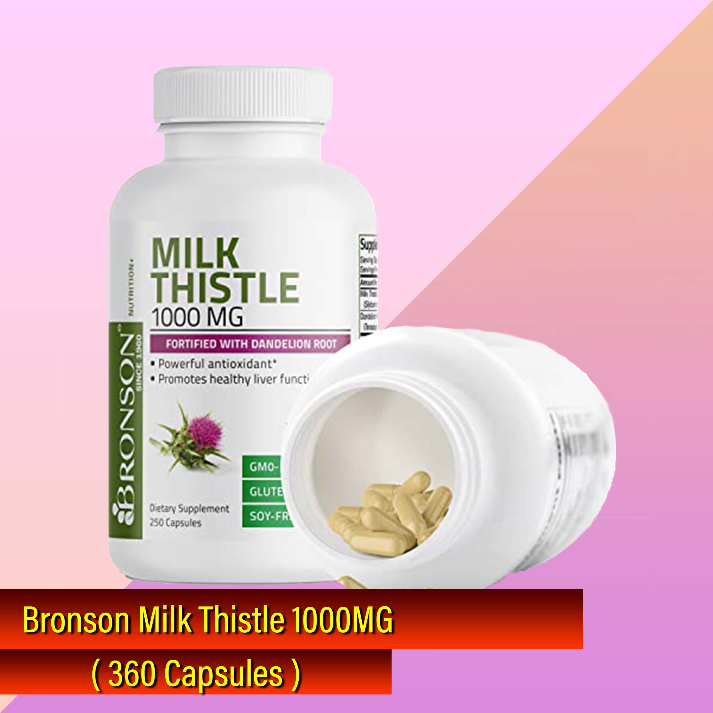 Bronson Milk Thisle 1000mg ( 360 Capsules ) | Lazada PH