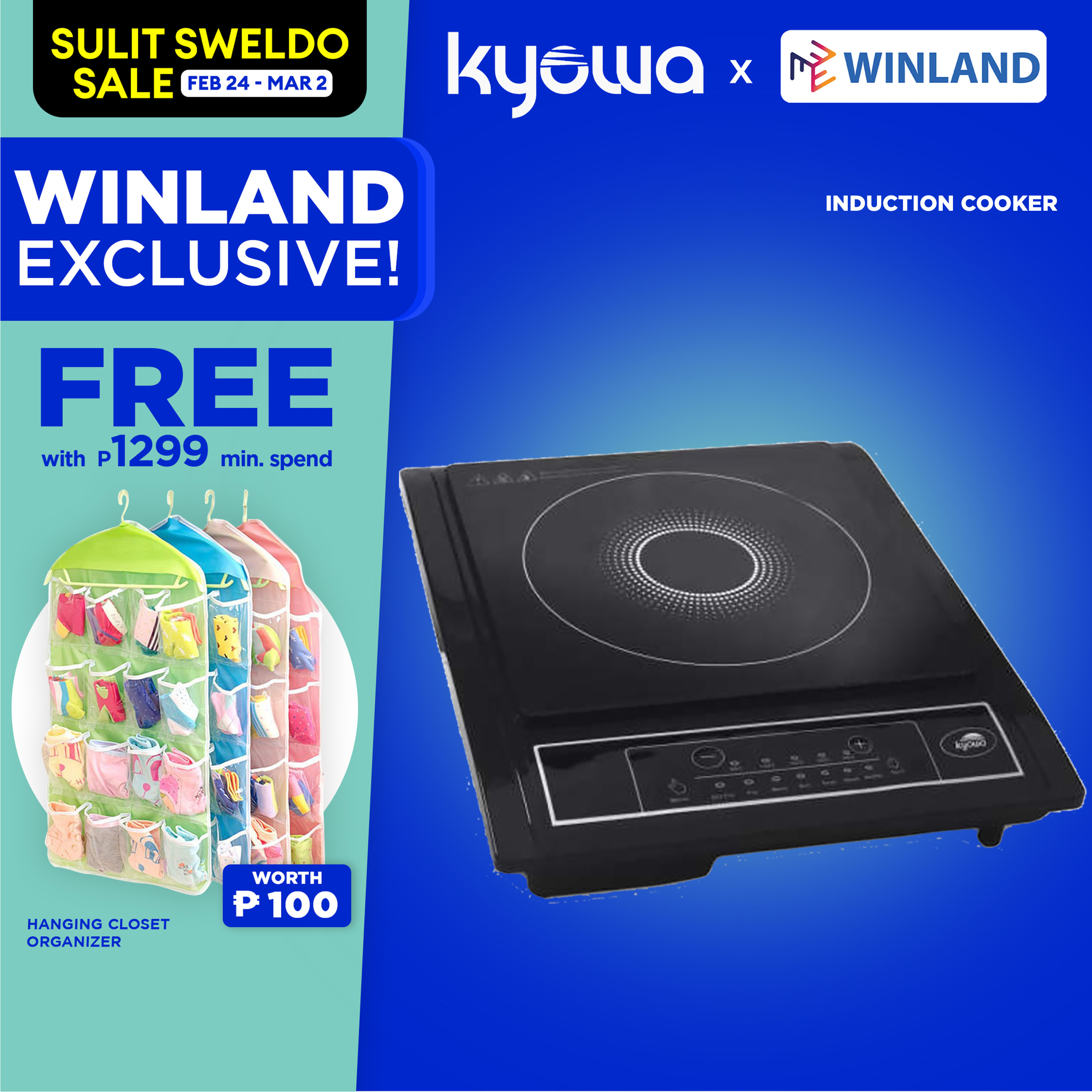 KYOWA by Winland KW-3634 Induction Cooker with Pre-Set and Adjustable ...