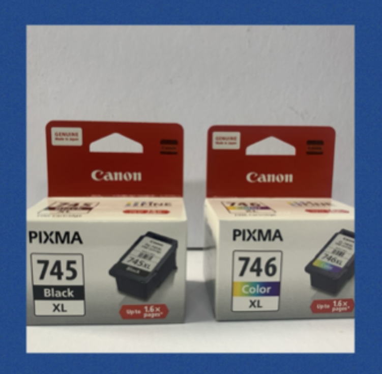 Canon 745 XL AND 746 Original Ink Cartridge Set PG745 XL and CL746 ...