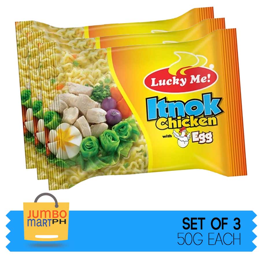 LUCKY ME ITNOK INSTANT MAMI CHICKEN WITH EGG FLAVOR 50G / SET OF 3 ...