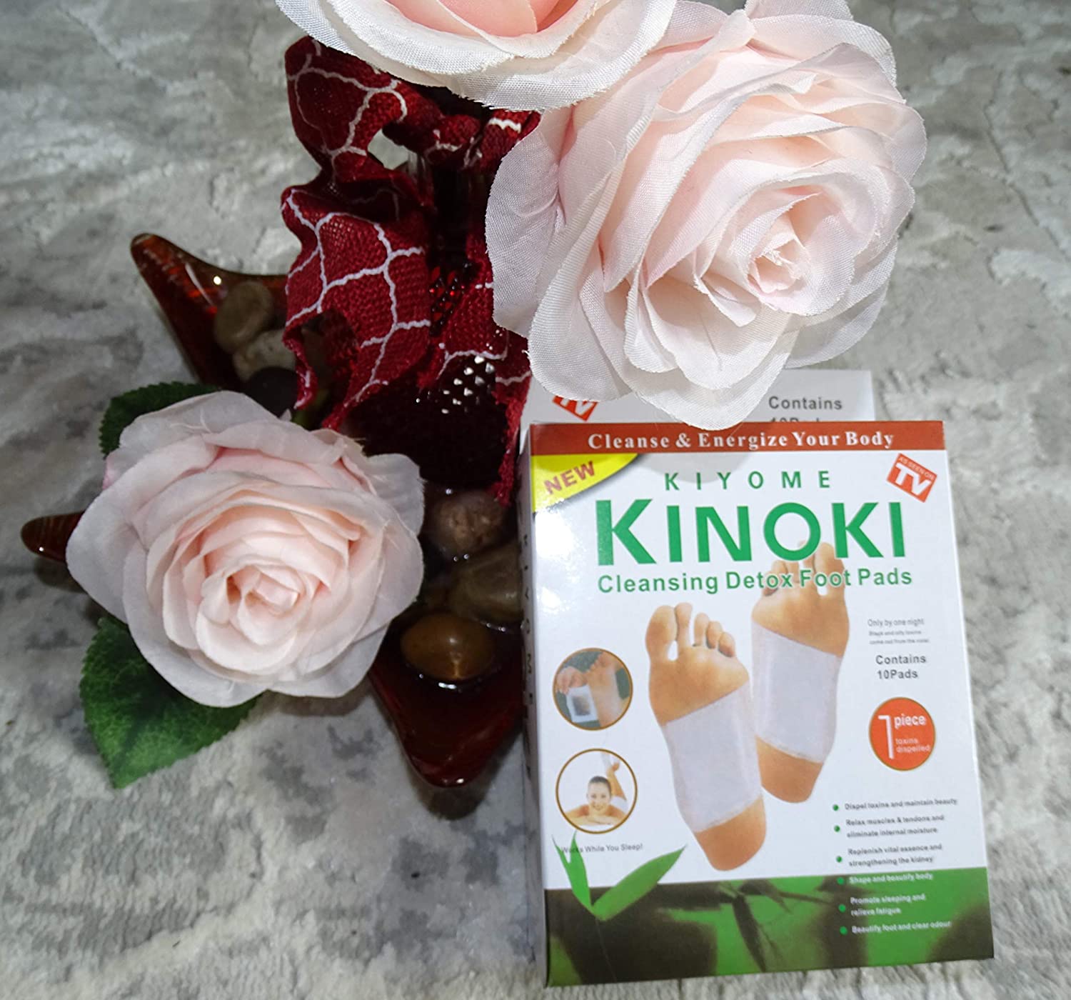Original Kinoki Cleansing Detox Foot Pads 10pads Per Box | Lazada PH