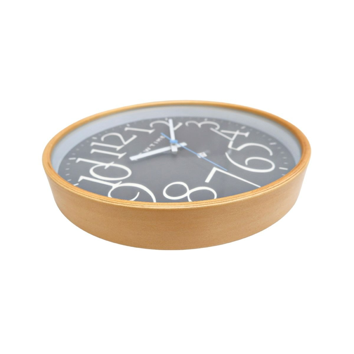 Newtime Round Wall Clock 12" with Face Wooden Rim | Lazada PH