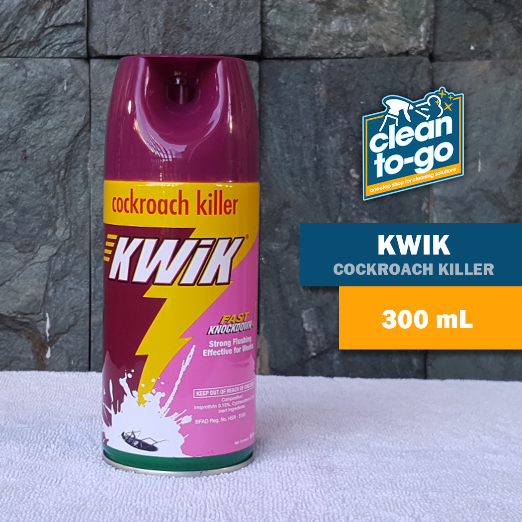 KWIK Cockroach Killer 300mL Insecticide Spray Insect Aerosol Bottle 300 ...