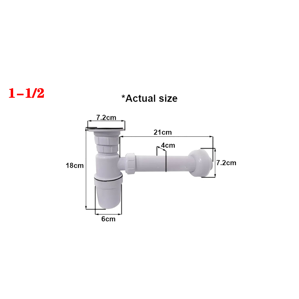 PVC P-Trap Set For Lavatory Plastic P-Trap For Kitchen Sink | Lazada PH