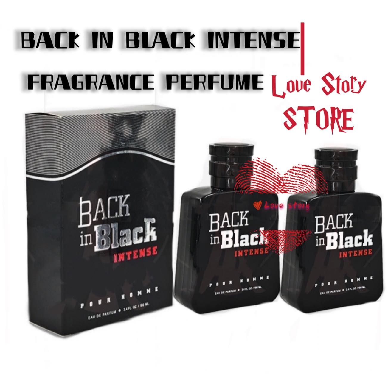 Love Story BUY ONE TAKE ONE LOVALI BACK IN BLACK INTENSE POUR HOMME EAU ...