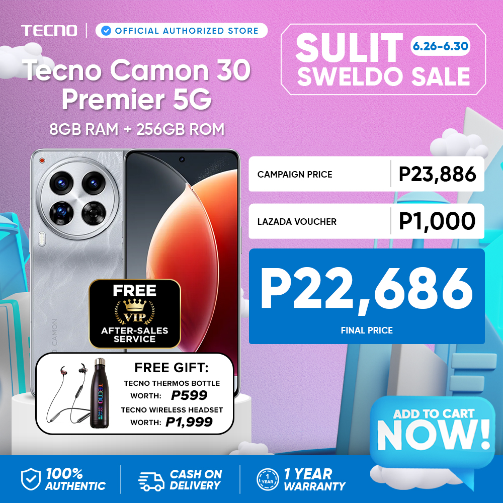 Tecno Camon 30 Premier 5G Smartphone | 12GB RAM + 512GB ROM | Dimensity ...