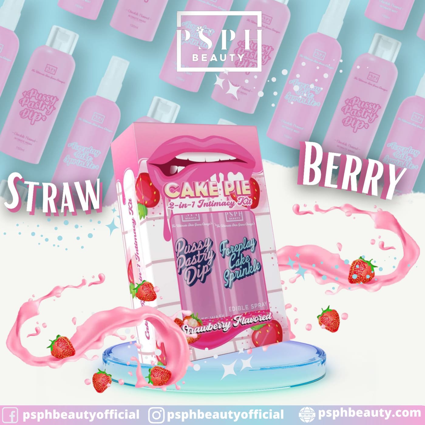 Cake Pie 2-in-1 Intimacy Kit by PSPH Beauty Feminine Wash and Mist ...