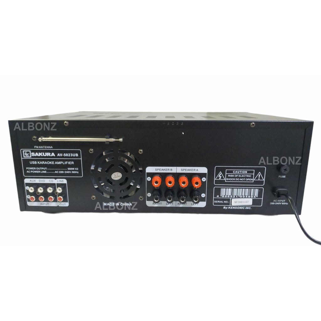 Sakura AV-5023UB USB Karaoke Amplifier | Lazada PH