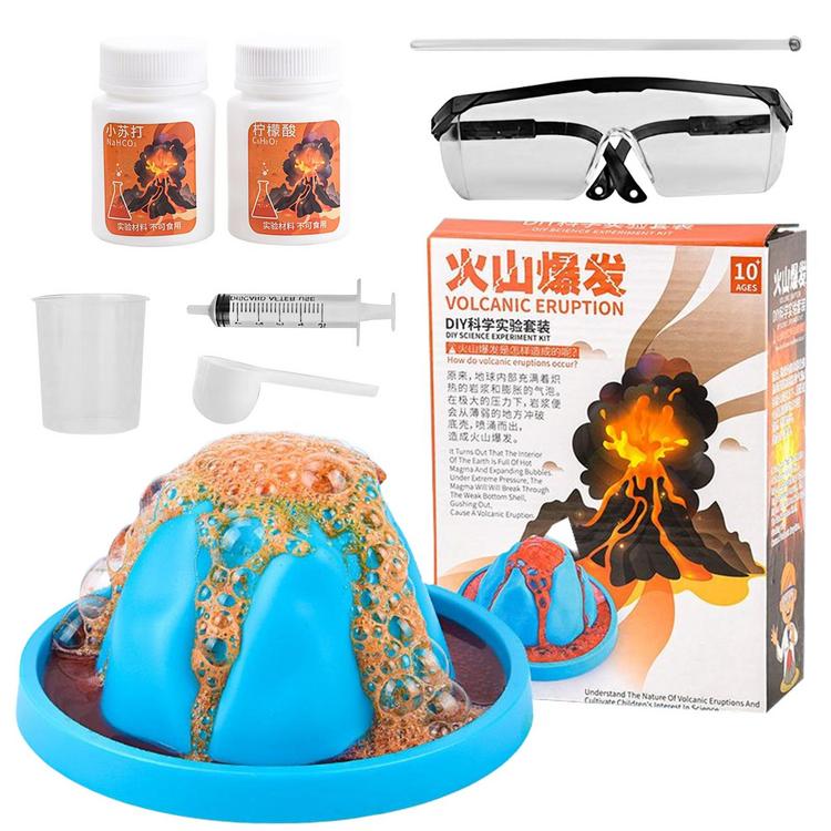 Eruption Of A Volcano Volcano Making Experiment Science Lab Kit Beaker ...