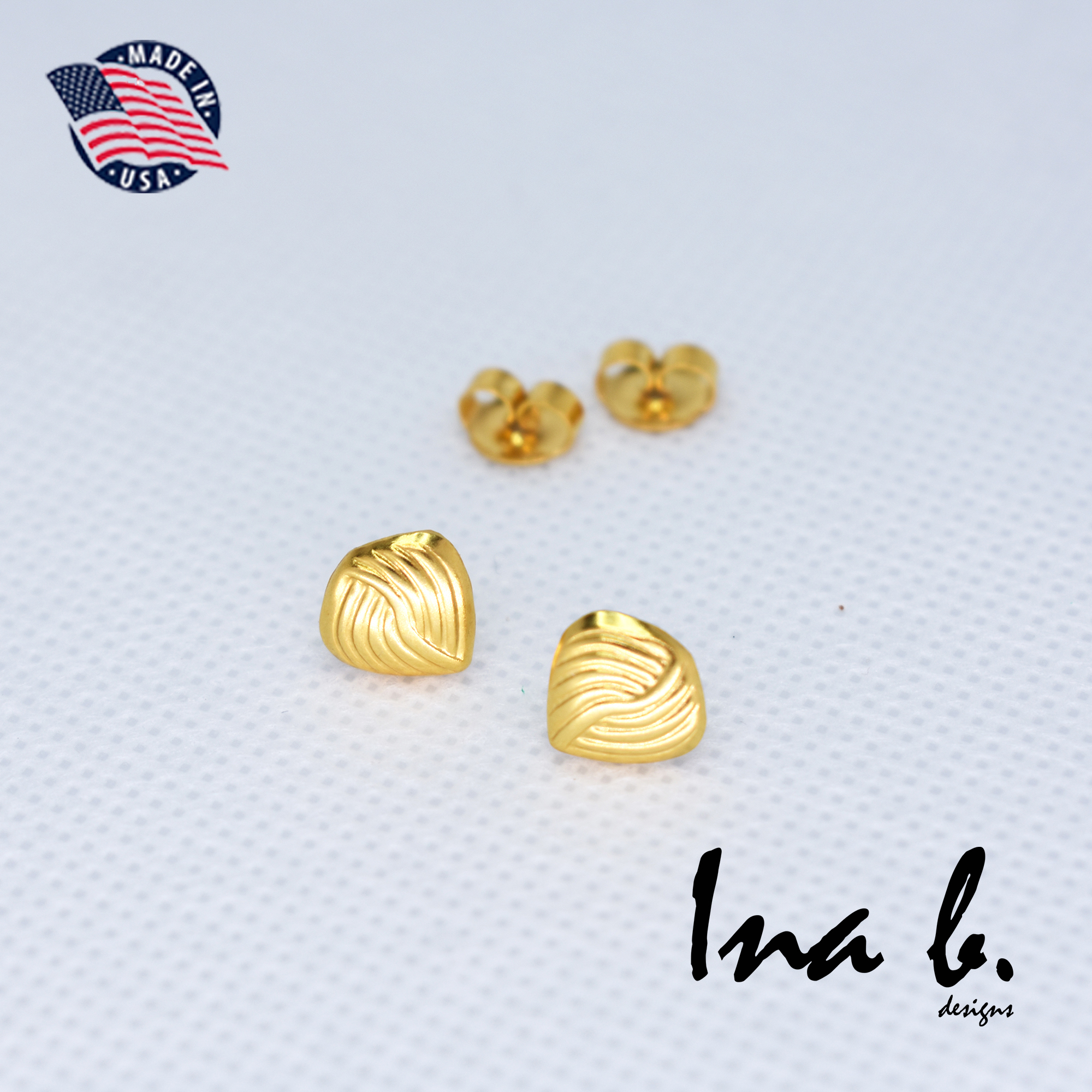 Ina B. Designs Original US 10k Gold Hypoallergenic Non-Tarnish Made in ...