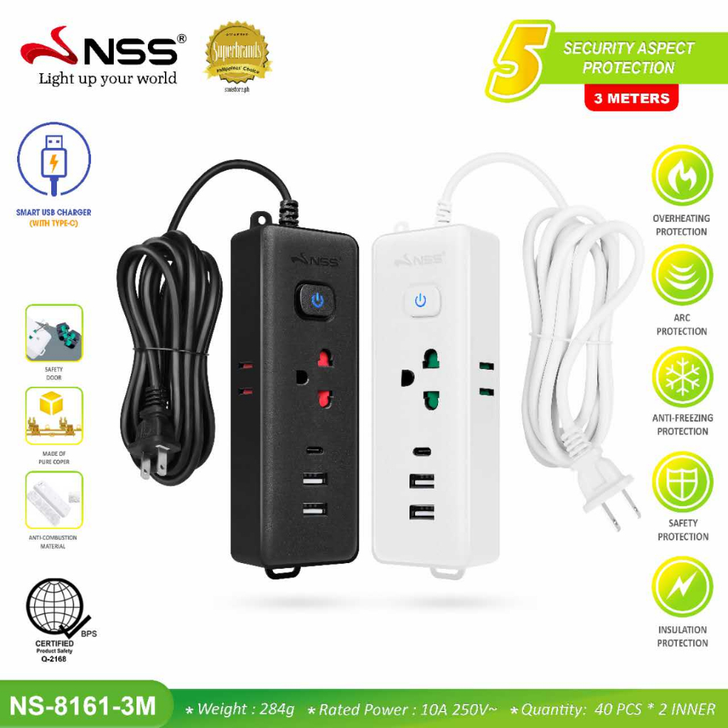 Multi-Function Socket Extension outlet with switch USB cable socket ...