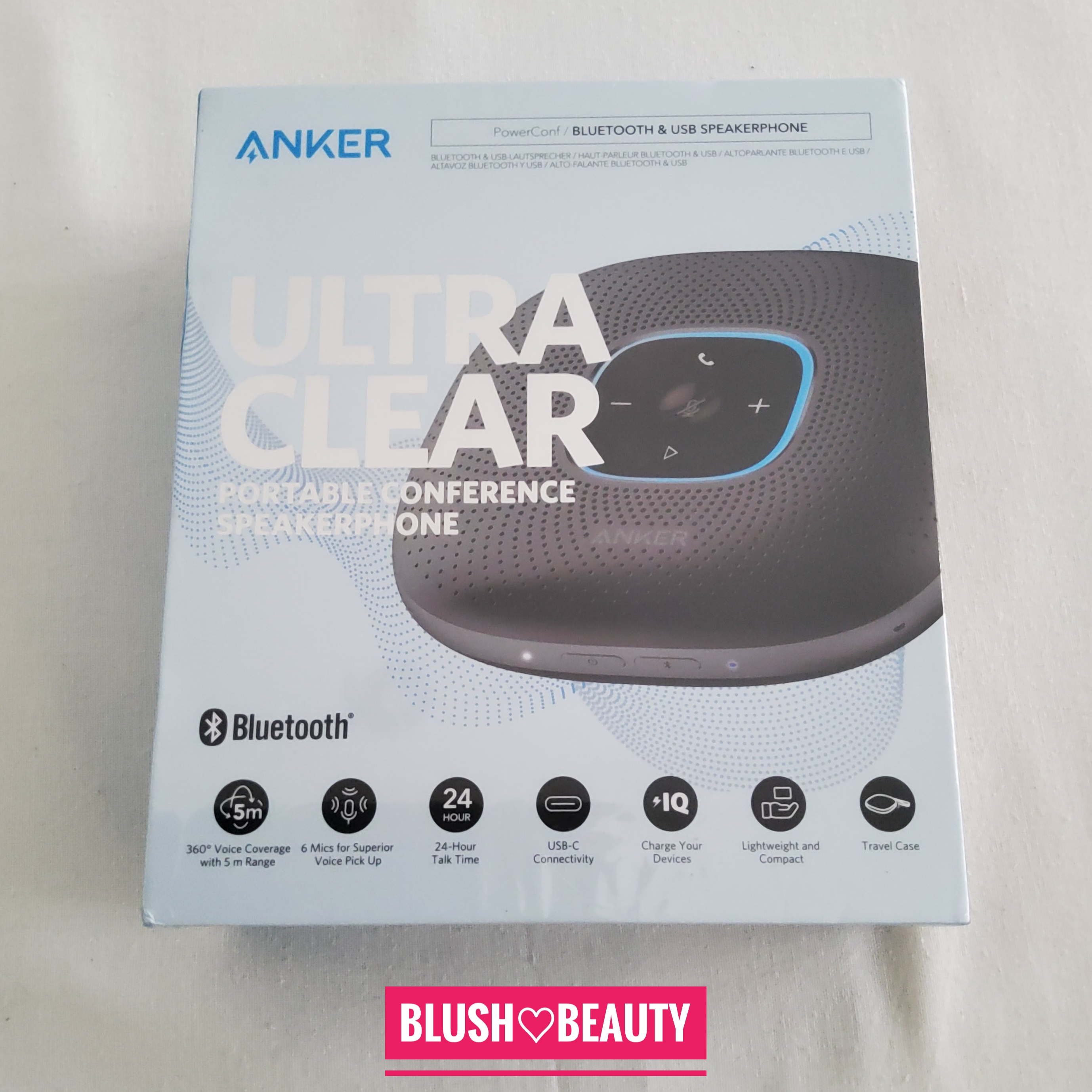 Anker PowerConf Ultra Clear Portable Conference Speakerphone | Lazada PH