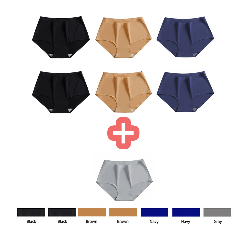 BUY 6 TAKE 1 Umiwear Ice Silk Seamless Panty Plain Premium Quality ...