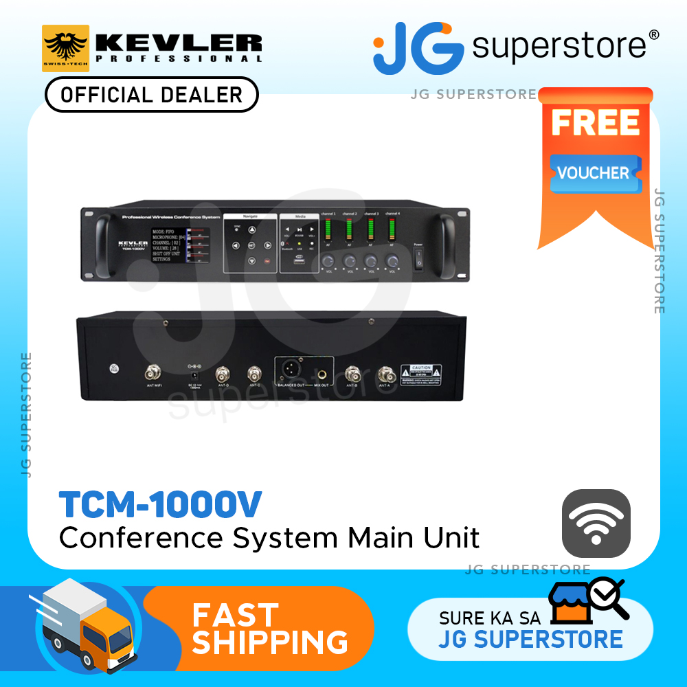 KEVLER TCM-1000V Wireless Conference System Main Unit with Bluetooth ...