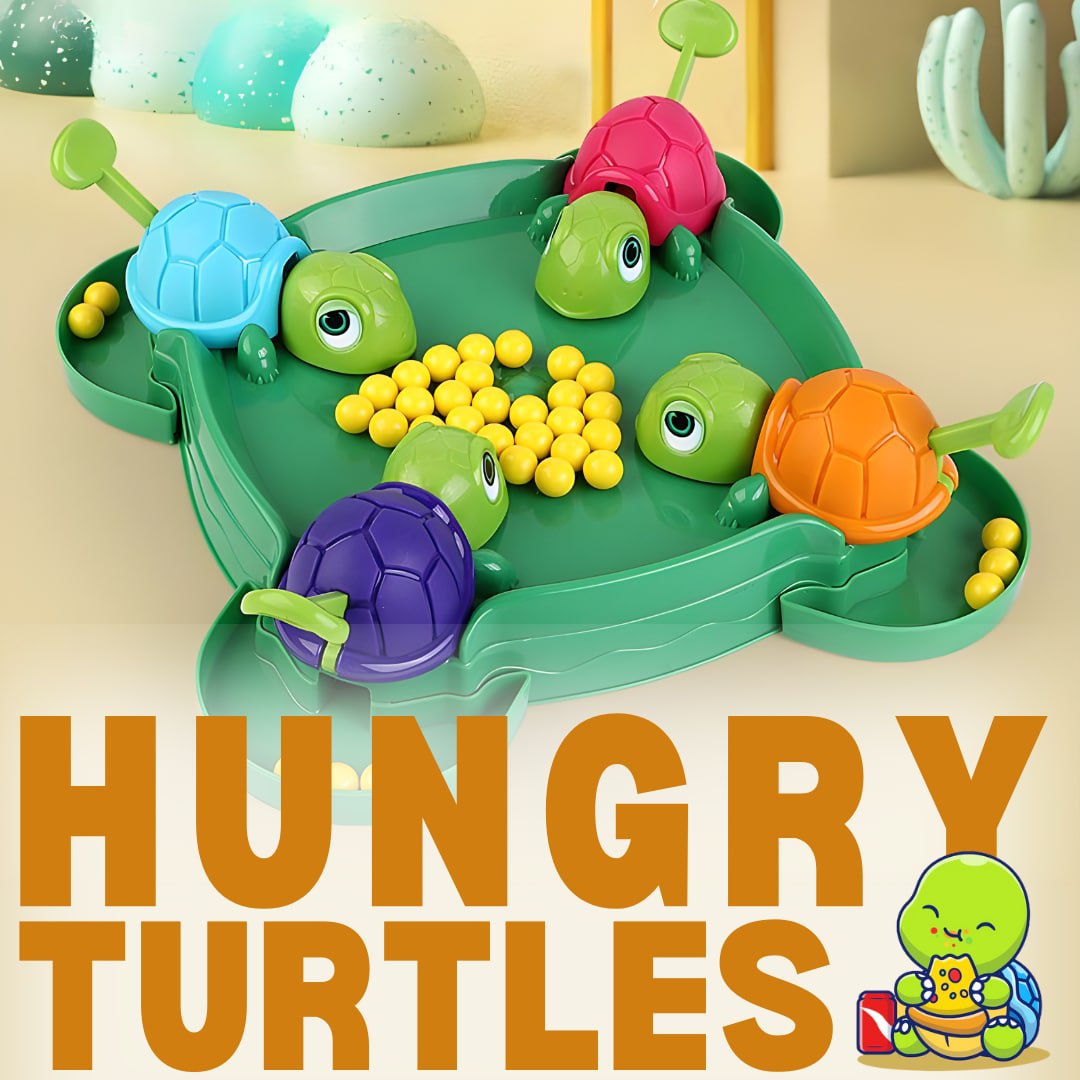 Hungry Turtles Intense Game of Quick Reflexes Board Game by WISHLAND ...