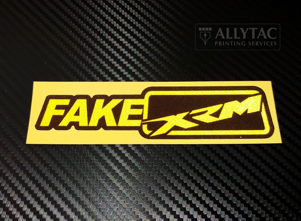 Reflectorized Stickers FAKE AEROX / Airblade / Beat / Click / Mio ...