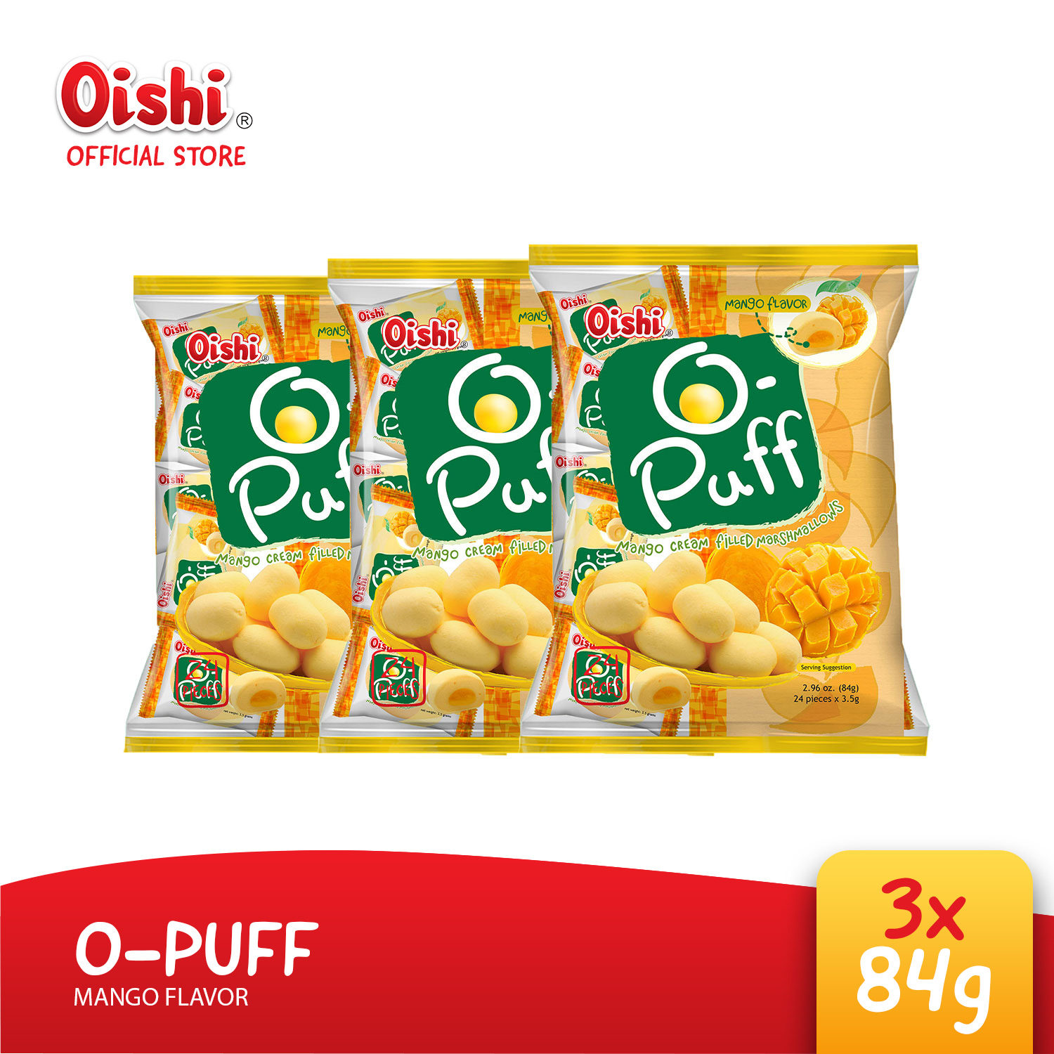 O-Puff Marshmallows Mango x 3 | Lazada PH