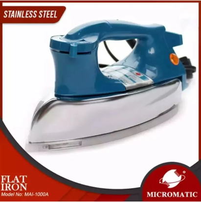 Micromatic Flat Iron MAI-1000A | Stainless Steel Soleplate Flat Iron ...