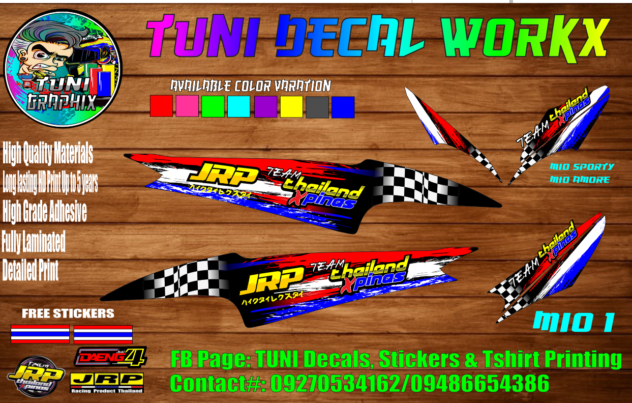 Yamaha Mio Amore Sticker Orange