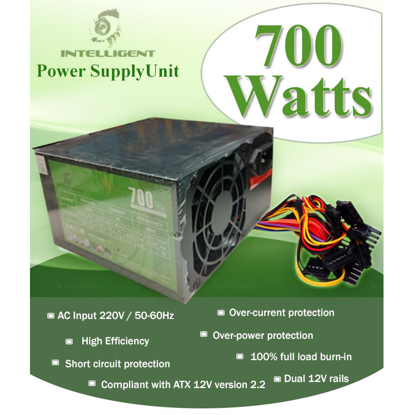 700 Watts Power Supply Intelligent Black Silver Lazada PH