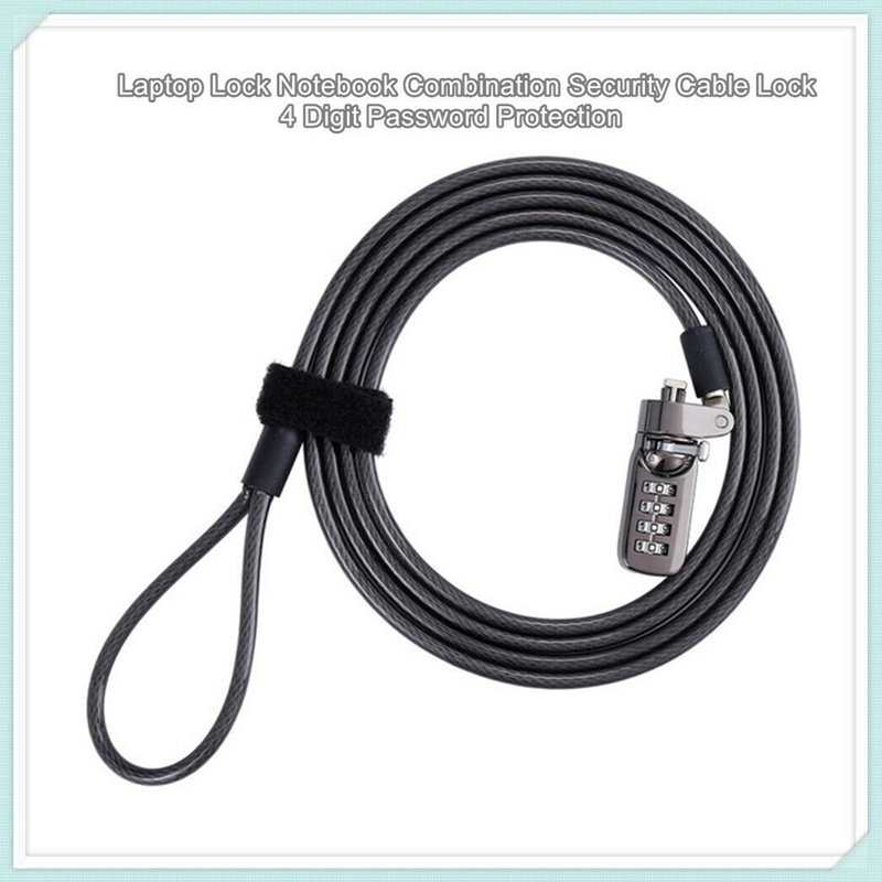 Security Anti-Theft Combination Laptop Notebook Cable Lock 4 Digit ...