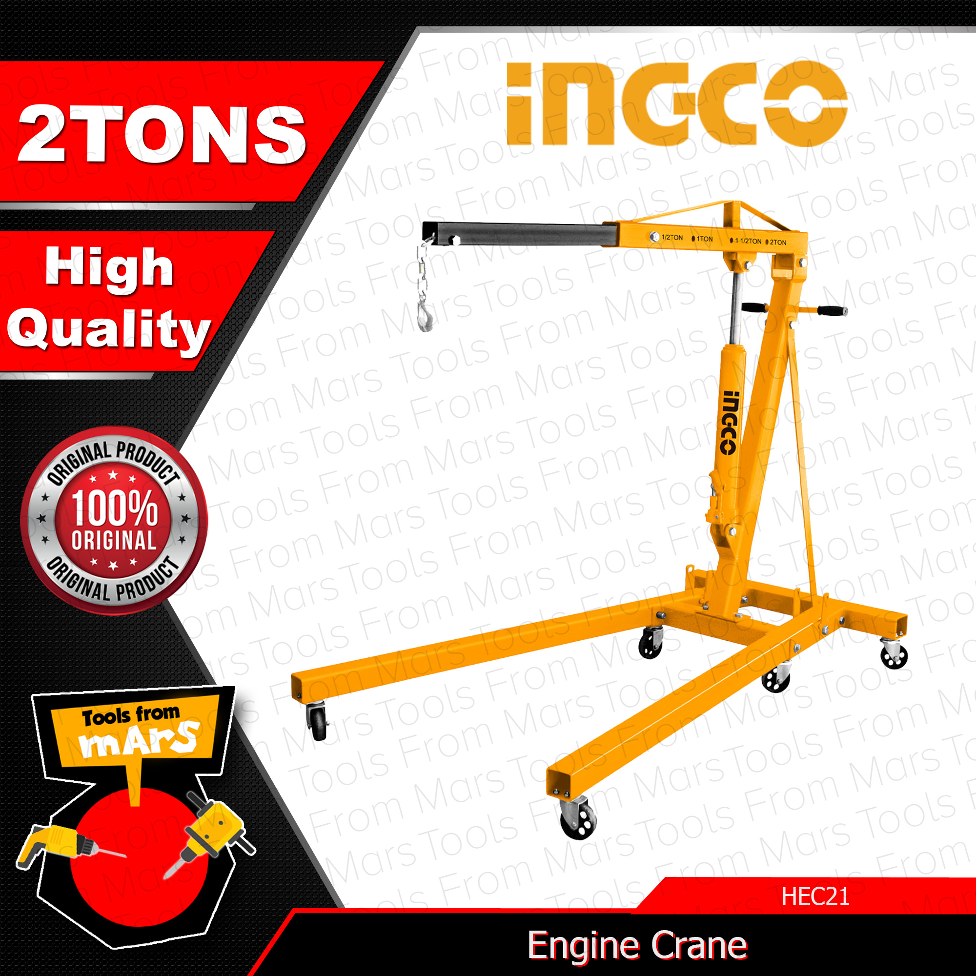 INGCO Engine Crane HEC21 -TOOLS FROM MARS-IHT | Lazada PH