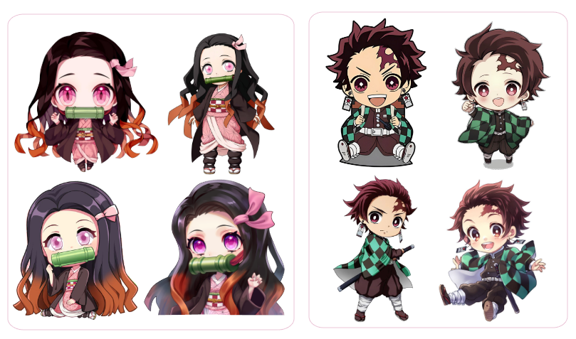 Nezuko & Tanjiro Demon Slayer | Anime Sticker | Waterproof Stickers - 9 ...