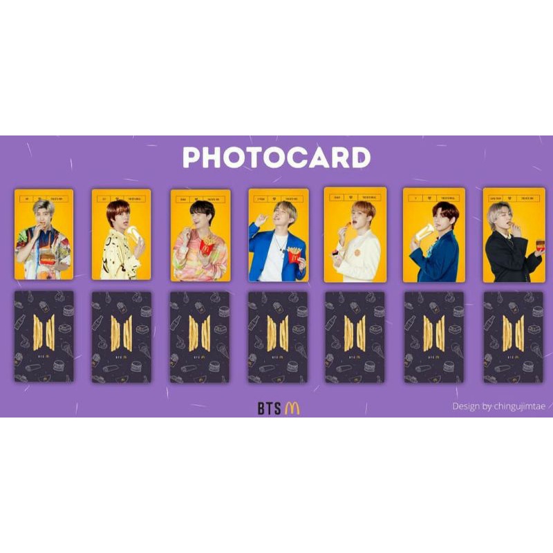 BTS x MCDONALDS photocards (onhand) | Lazada PH