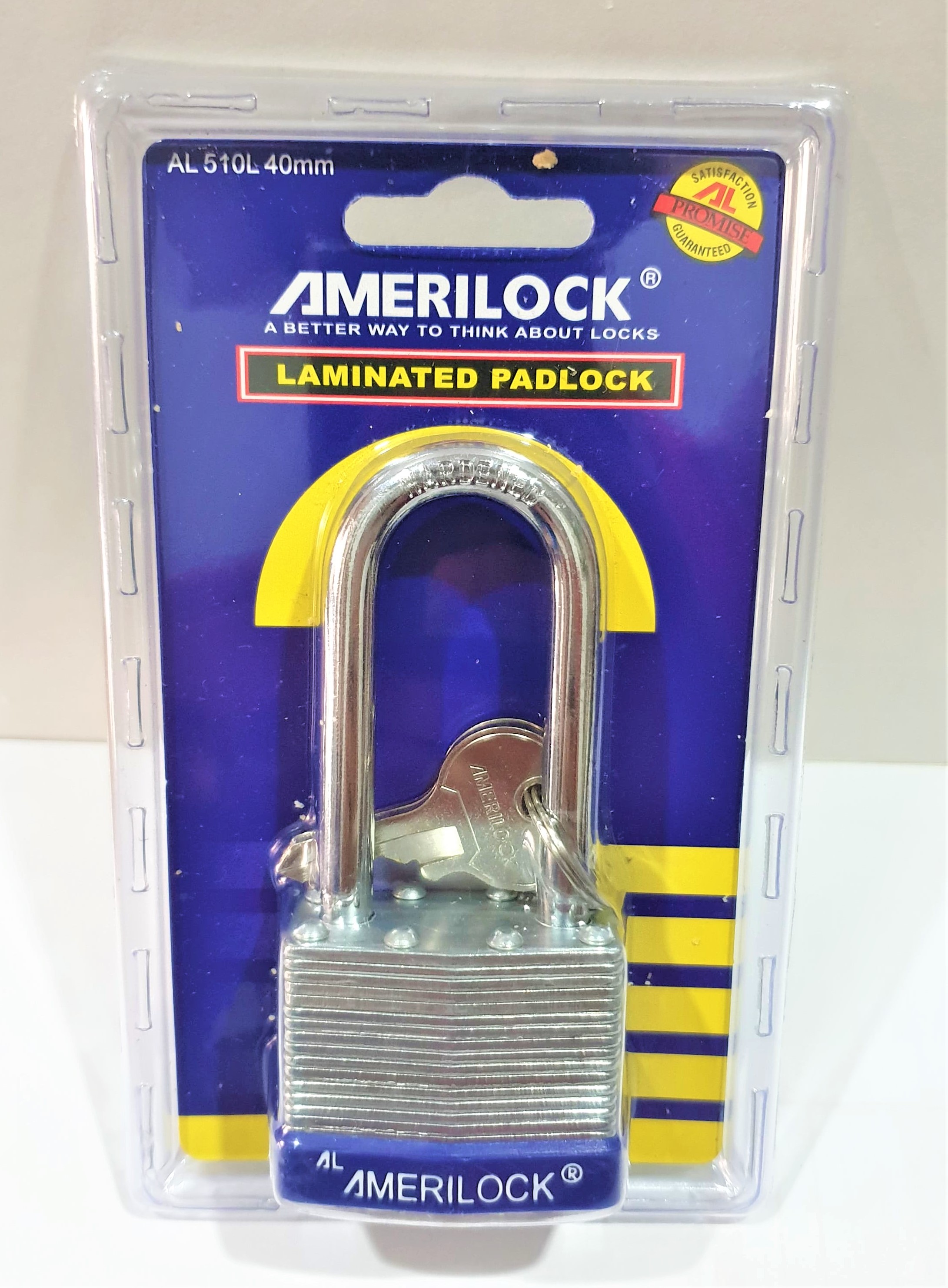 Amerilock Laminated Padlock Long Shackle 40mm | Lazada PH