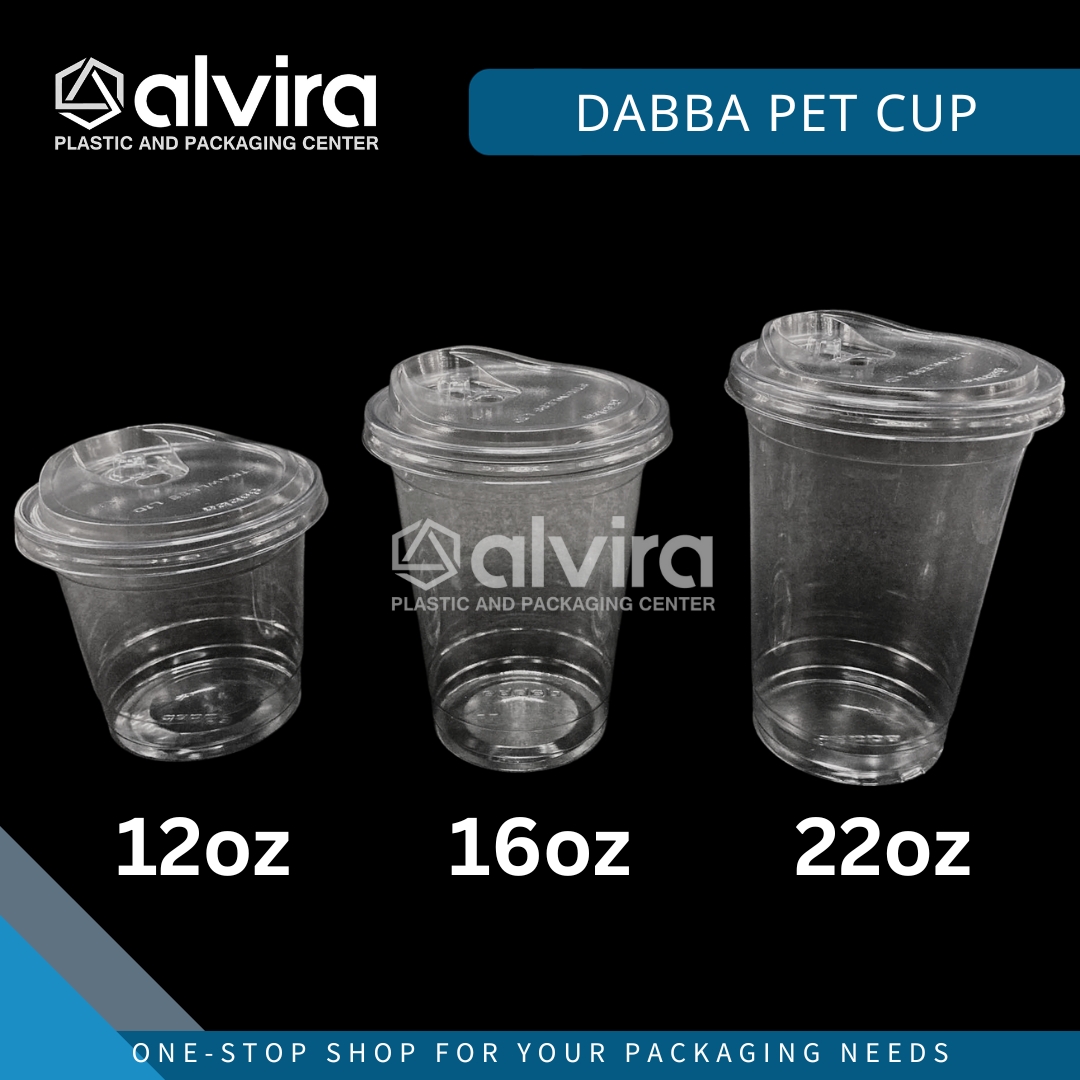 50pcs Dabba PET Cup Clear and Strawless Lids (separate) | Lazada PH