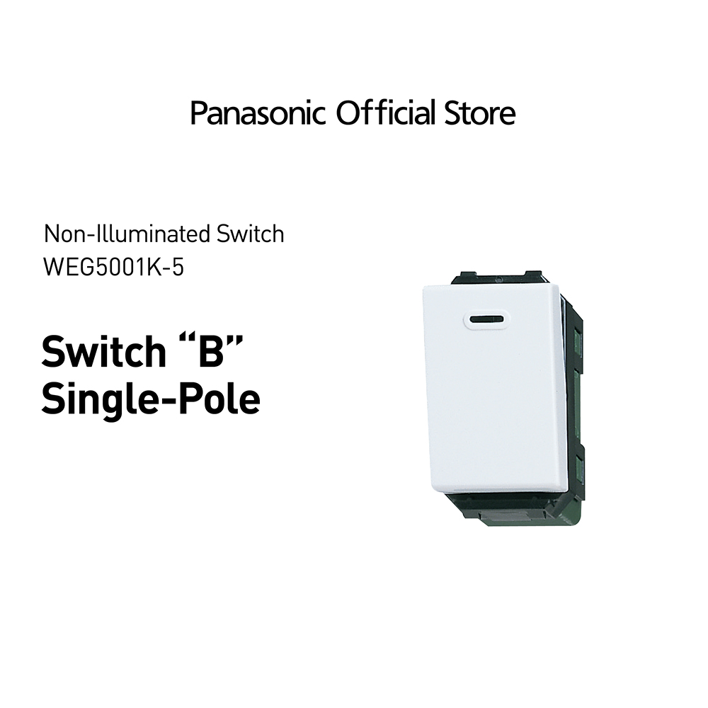 Panasonic WEG5001K-5 Non-Illuminated Switch One Way - 3 pieces | Lazada PH