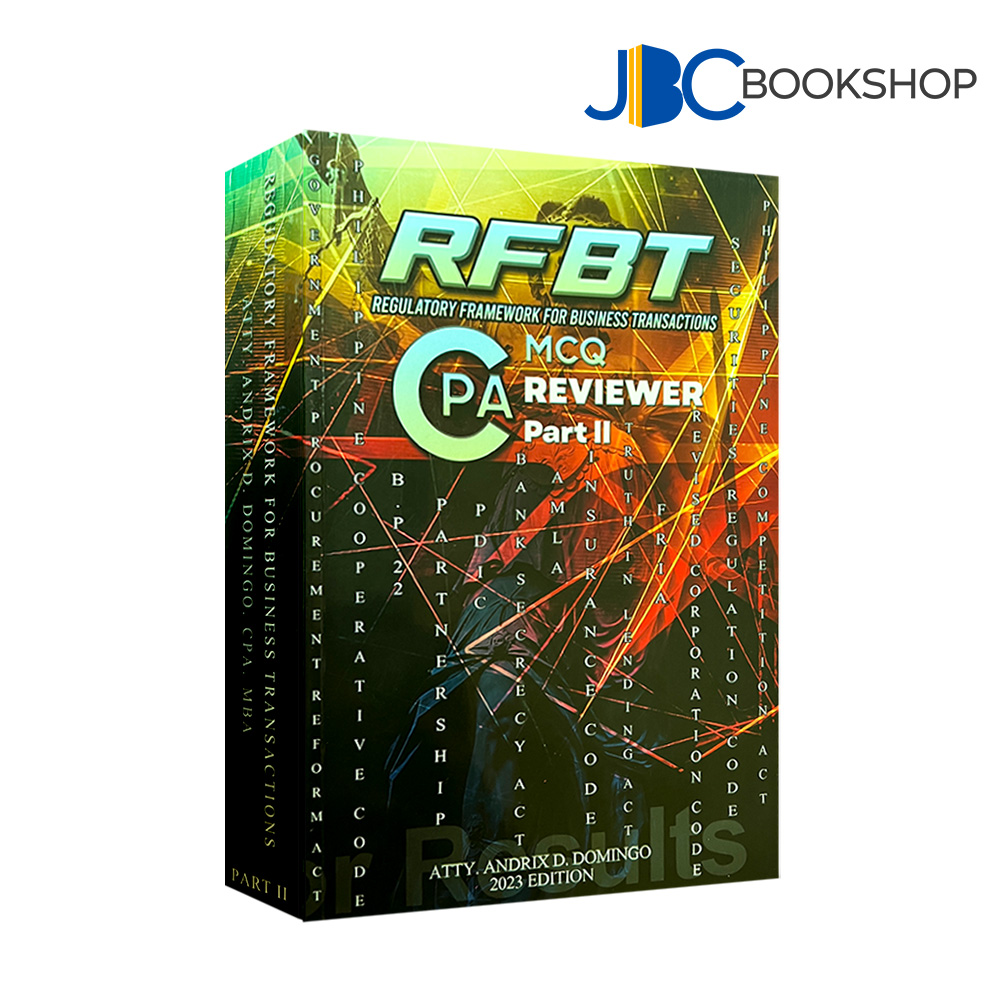RFBT MCQ CPA Reviewer Part 2 (2023 Edition) PB by Domingo | Lazada PH