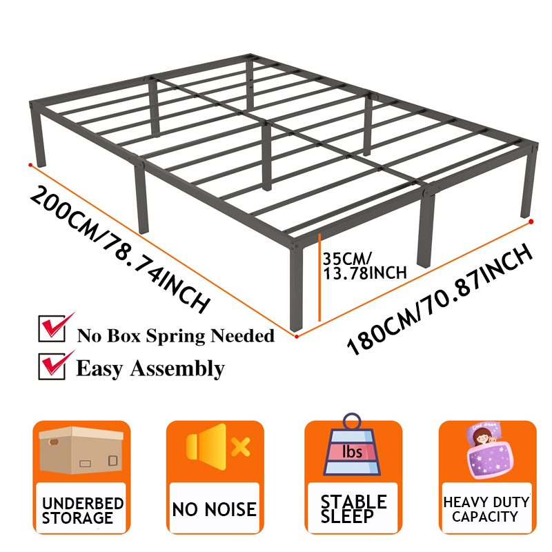 Steel bed frame metal bed frame single bed double bed bed frame small ...