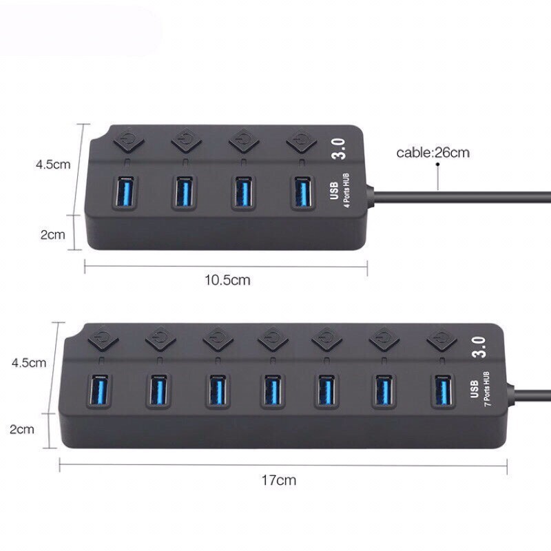 7 Ports USB Port Extension 3.0 High Speed USB Hub | Lazada PH
