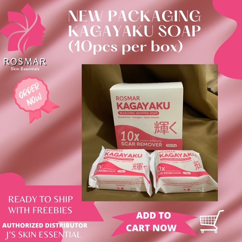 ROSMAR KAGAYAKU NEW PACKAGING 10 Soap 70g per box(With freebies ...
