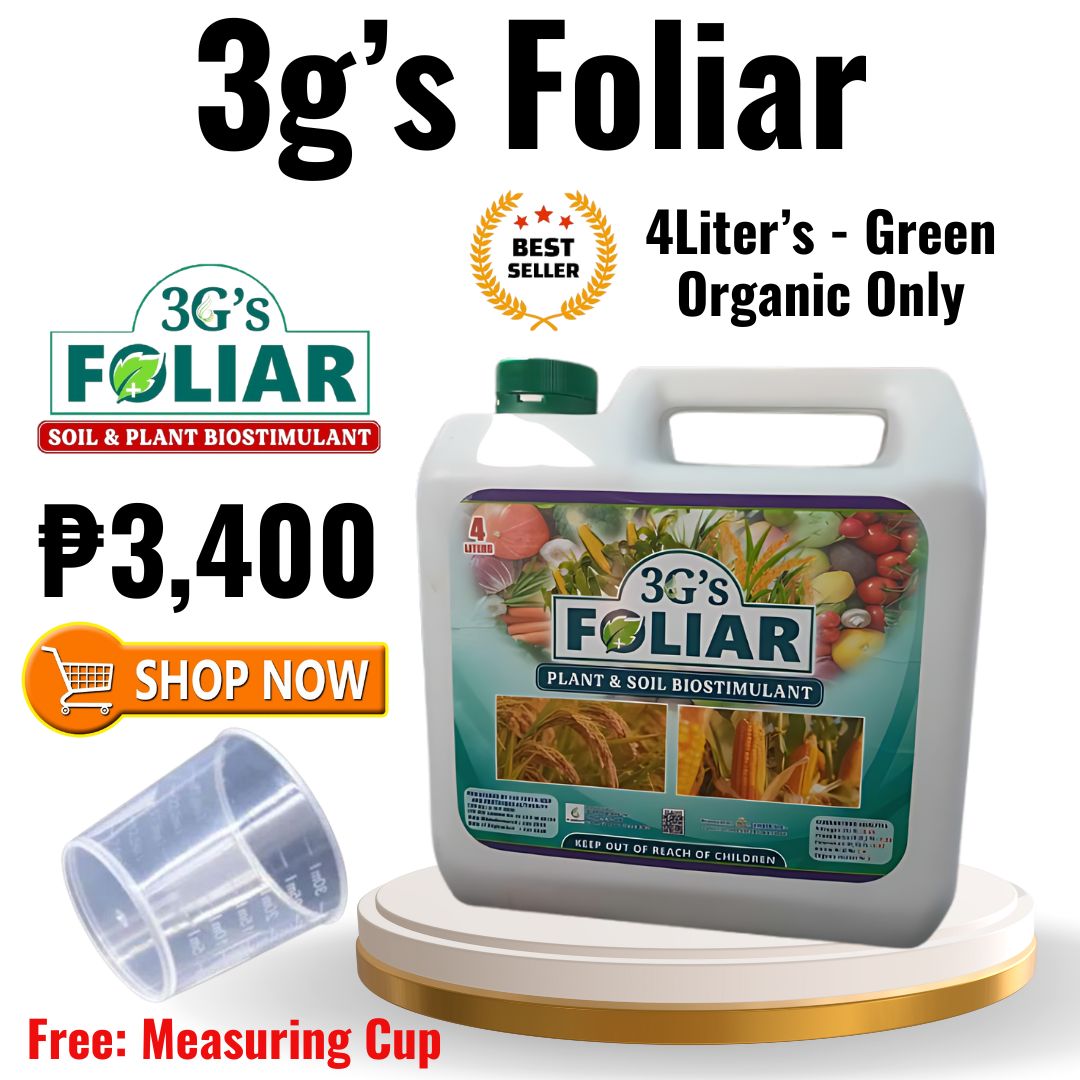3g's Foliar Soil & Plant Bustimulant & Growth Enhancer 4LITERS (RED ...