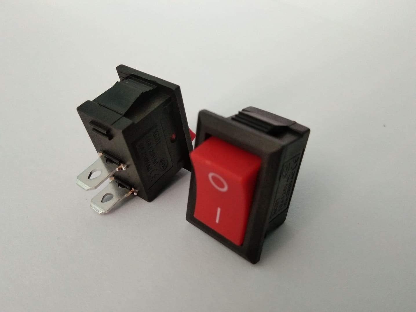 Mini Square Rocker Switch Black and red | Lazada PH