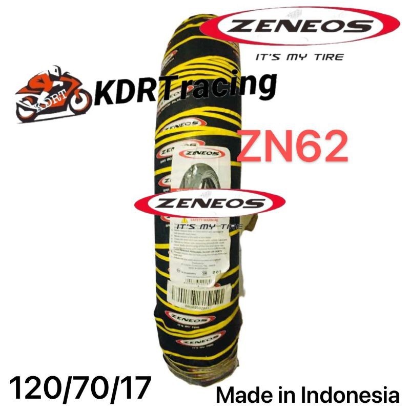 ZENEOS ZN62 MOTORCYCLE TIRE GULONG TUBELESS 120/70/17 130/60/17 150/60 ...