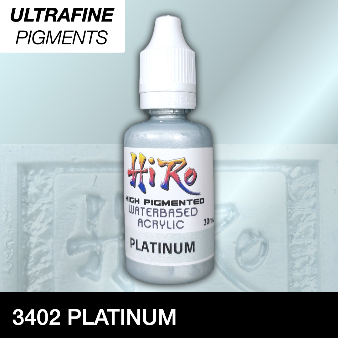 Metallic Silver Tone Colors by Hiro Paints | Ultrafine Acrylic Hobby ...