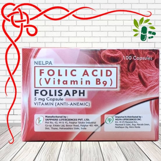 FOLISAPH (Folic Acid Vitamin B9) 100 Capsules | Lazada PH