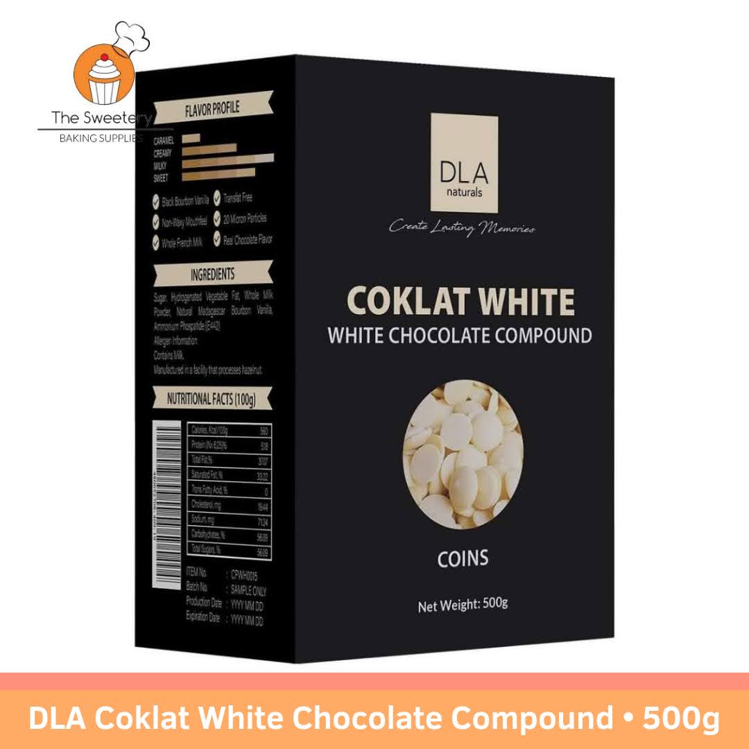 DLA Naturals Coklat White Chocolate Compound Coins 500g | Lazada PH