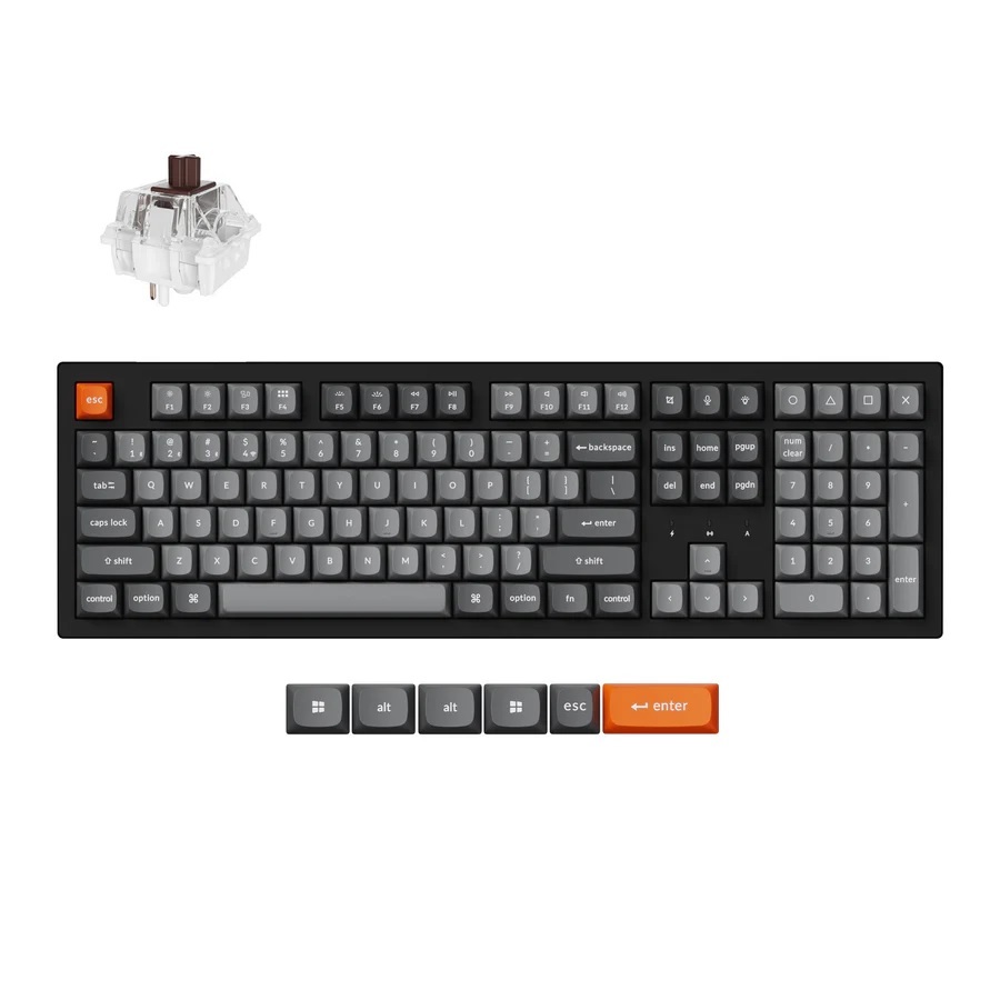Keychron K10 Max QMK Mechanical Keyboard Full Layout, Tri-mode, RGB ...