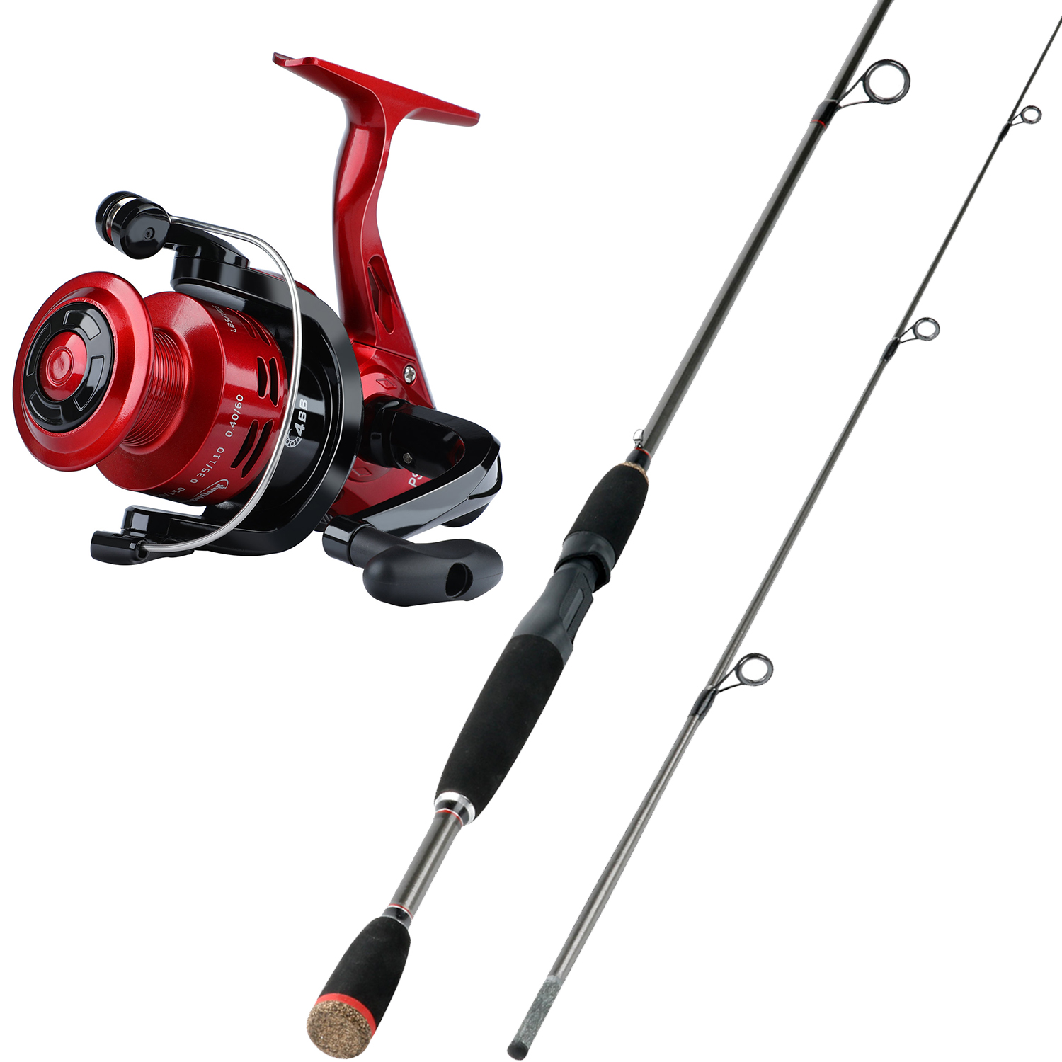 [COD]Fishing Rod Complete Set and Accessories 2 Section 1.8m UL Carbon ...